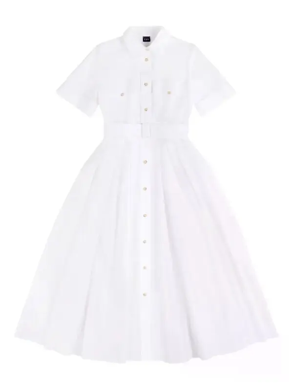 FAY Buttoned Shirt Midi Dress