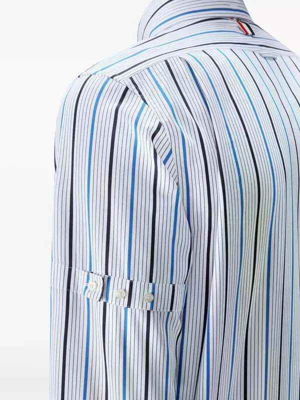 Thom Browne Striped Poplin Shirt