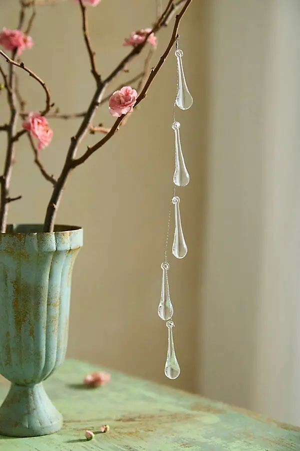 TERRAIN Set Of 2 Glass Raindrop Charm Strands