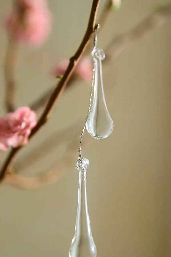 TERRAIN Set Of 2 Glass Raindrop Charm Strands