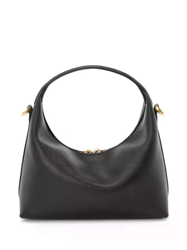 AGNES B. Christelle Zip Bovine Leather Tote Bag - Black