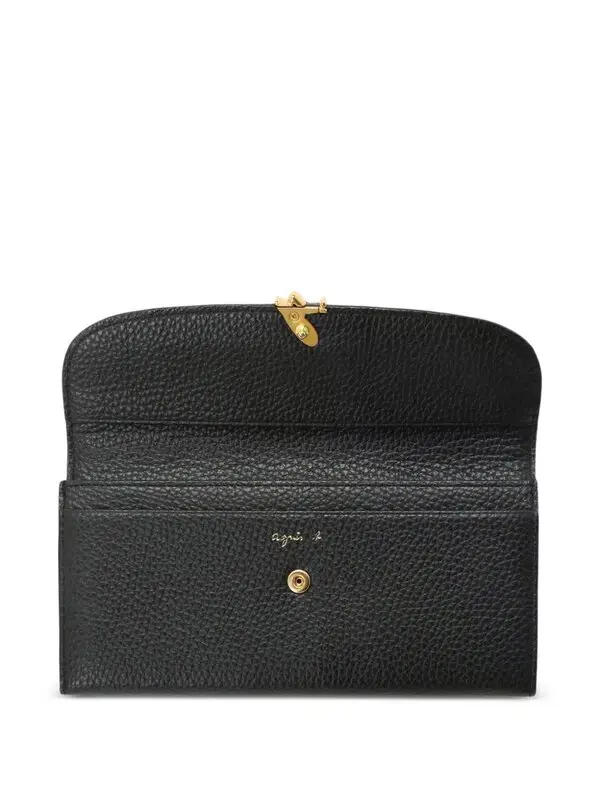 AGNÈS B. The B. Flap Leather Wallet