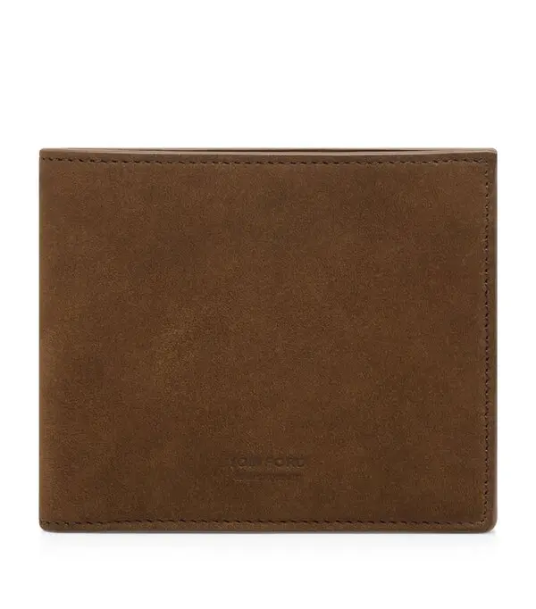 TOM FORD Suede T-line Bifold Wallet