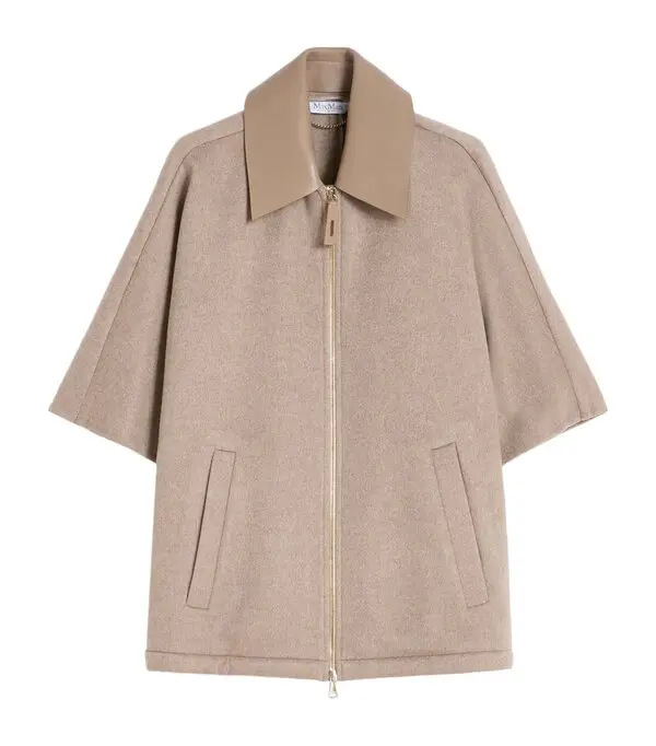 Max Mara Cashmere Euro Cape Jacket - Brown