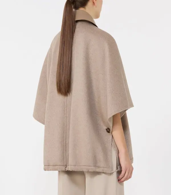 Max Mara Cashmere Euro Cape Jacket - Brown