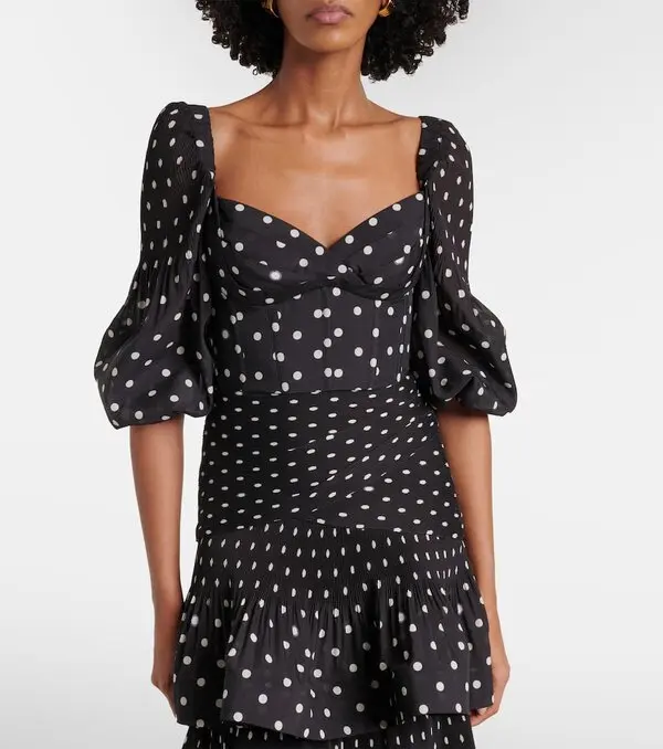 Zimmermann Polka-dot Crop Top