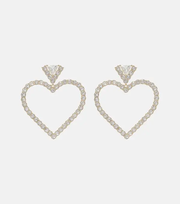 Valentino Garavani Cœur Royal Embellished Earrings - Gold