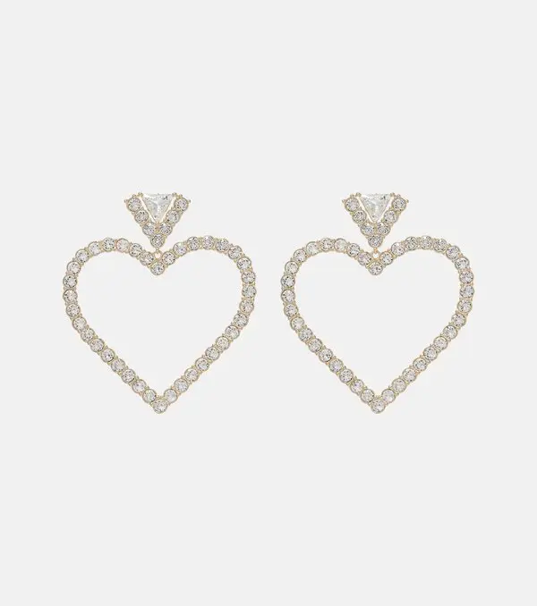 Valentino Garavani Cœur Royal Embellished Earrings - Gold
