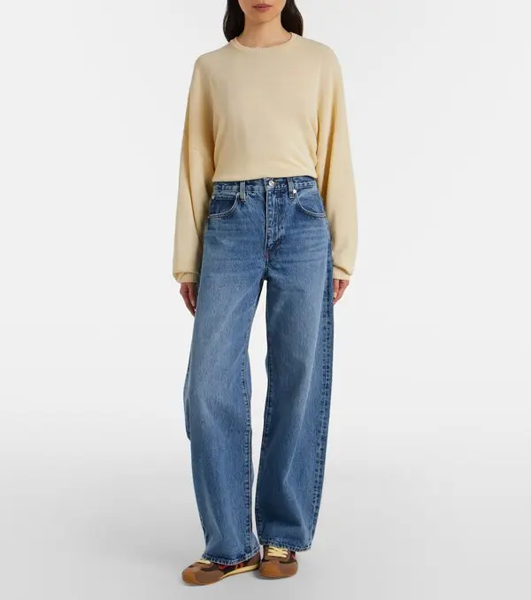 FRAME Bow Barrel-leg Jeans