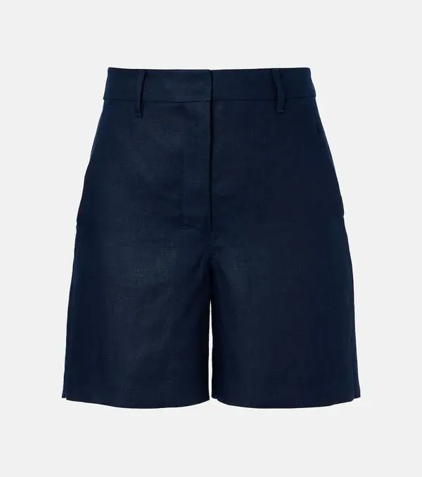 Max Mara Linen Shorts - Blue