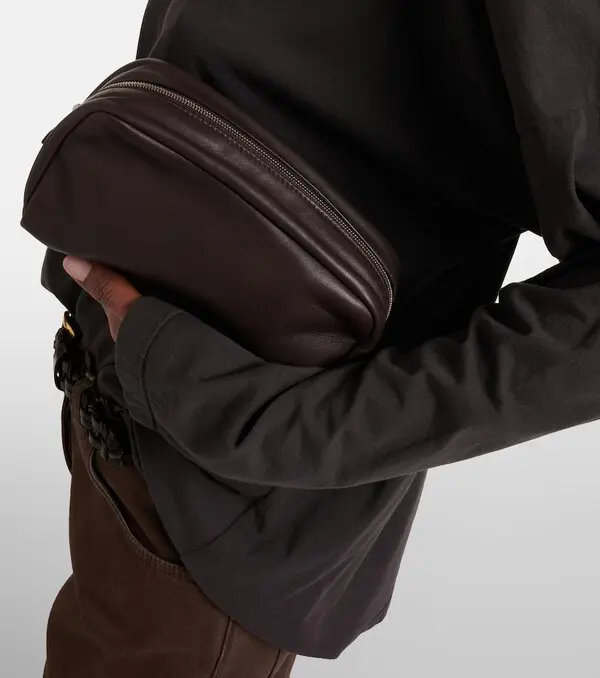 THE ROW Astra Small Pouch - Brown