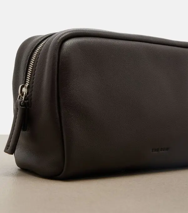 THE ROW Astra Small Pouch - Brown