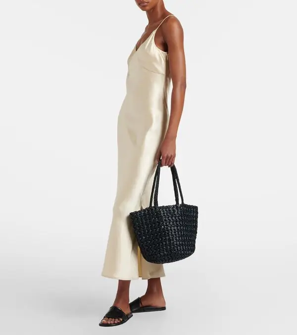 THE ROW Estelle 2 Medium Raffia Tote Bag