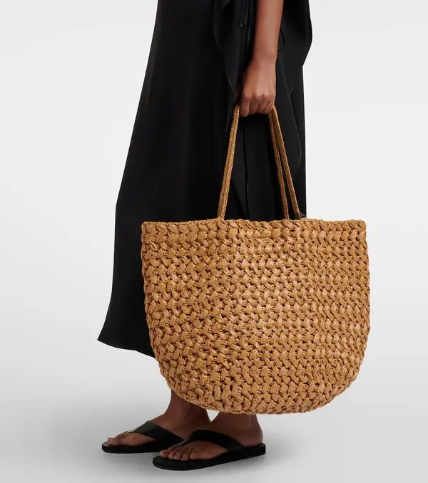 THE ROW Estelle Two Large Raffia-effect Tote Bag