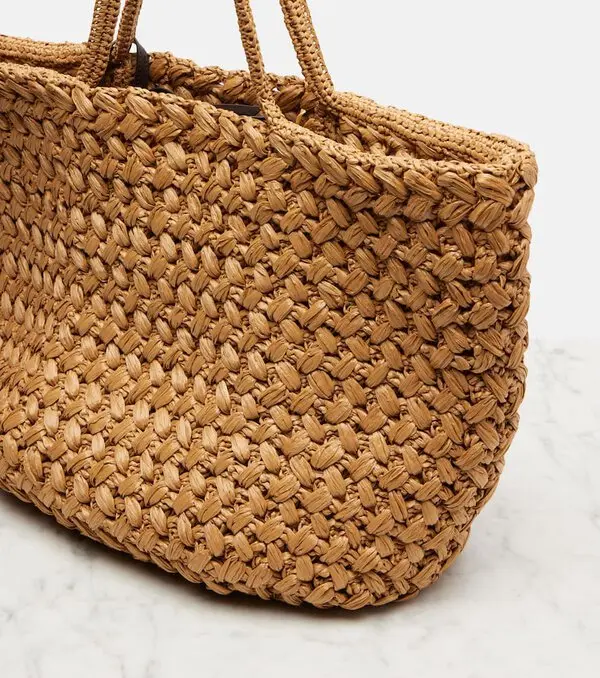THE ROW Estelle Two Large Raffia-effect Tote Bag