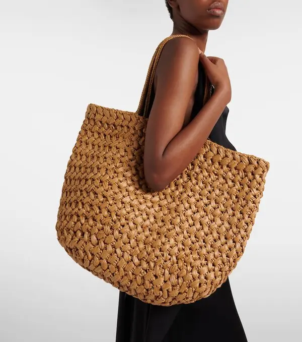 THE ROW Estelle Two Large Raffia-effect Tote Bag