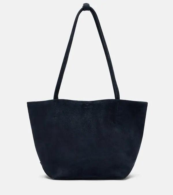 THE ROW Park Edge Medium Suede Tote Bag - Blue