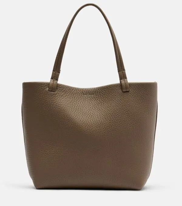 THE ROW Park Leather Tote Bag - Grey