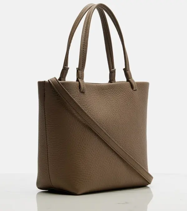THE ROW Park Leather Tote Bag - Grey