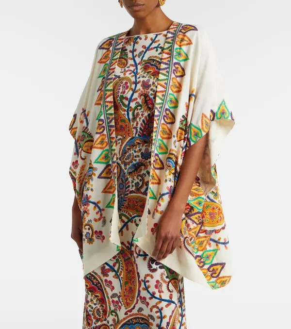 Etro Printed Beach Cover-up - White