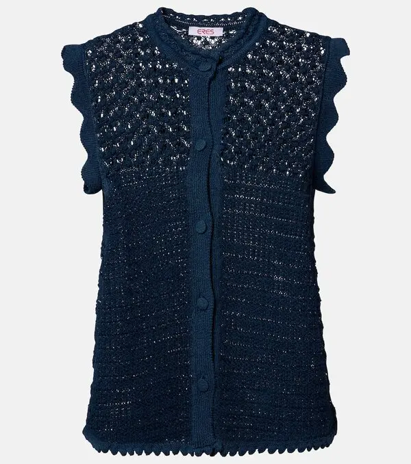 ERES Aurora Crochet Top - Blue