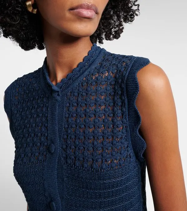ERES Aurora Crochet Top - Blue