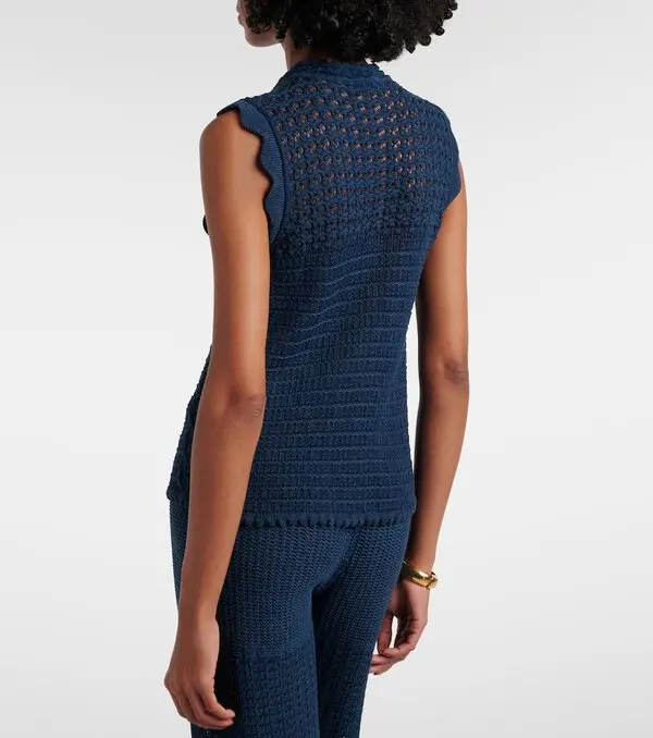 ERES Aurora Crochet Top - Blue