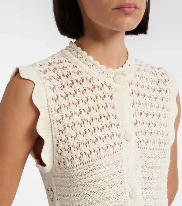 ERES Aurora Crochet Top - White