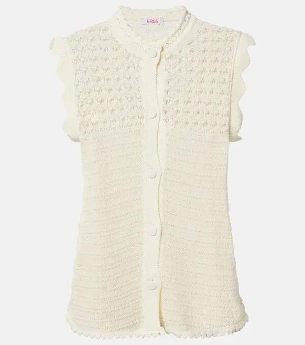 ERES Aurora Crochet Top - White