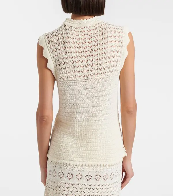 ERES Aurora Crochet Top - White