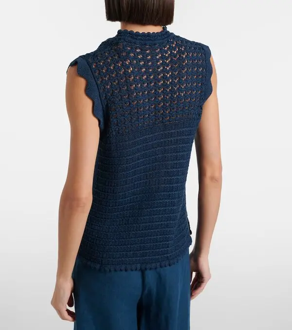 ERES Aurora Crochet Top - Blue