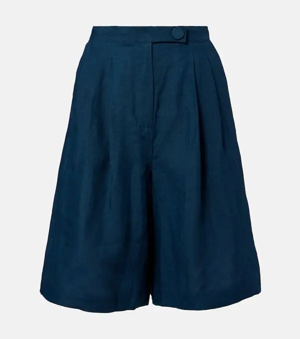 ERES Plaisant Linen Bermuda Shorts - Blue