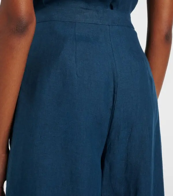 ERES Plaisant Linen Bermuda Shorts - Blue
