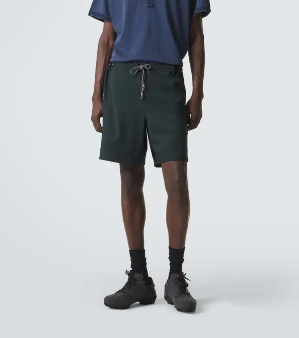 KIKO KOSTADINOV Kyan Wool-blend Shorts - Green