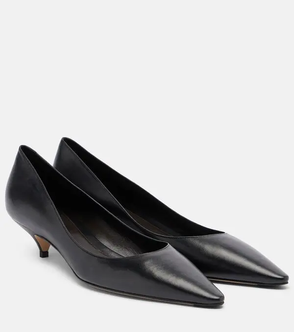 THE ROW Liisa Leather Pumps