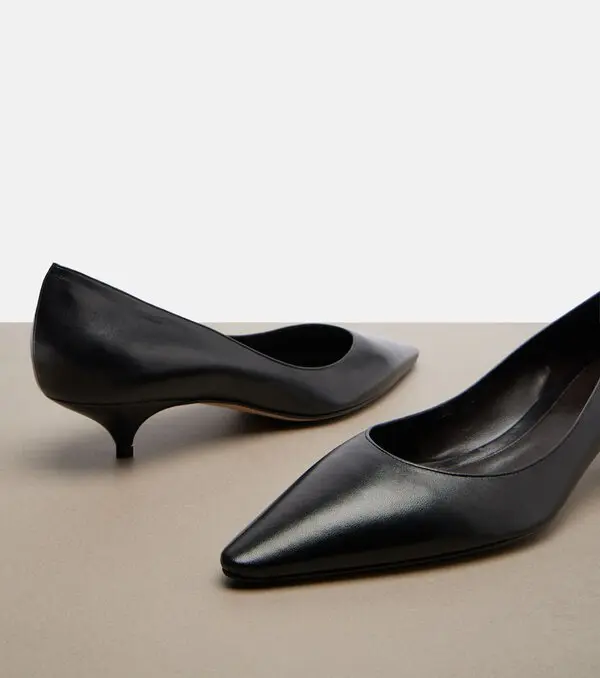 THE ROW Liisa Leather Pumps
