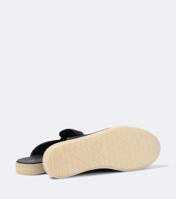 Prada Suede Mules - Blue