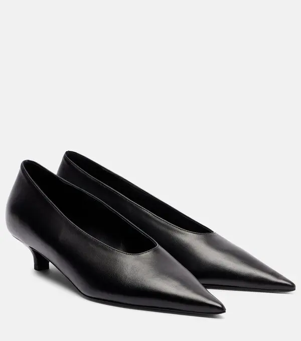 TOTEME Leather Pumps - Black