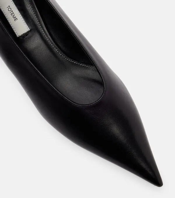 TOTEME Leather Pumps - Black