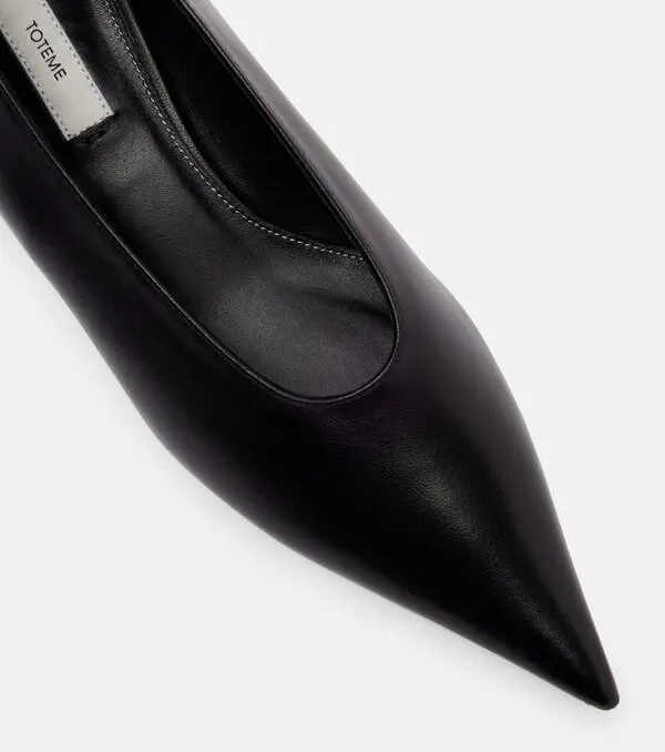 TOTEME Leather Pumps - Black