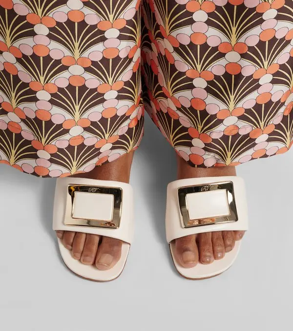 ROGER VIVIER Leather Slides