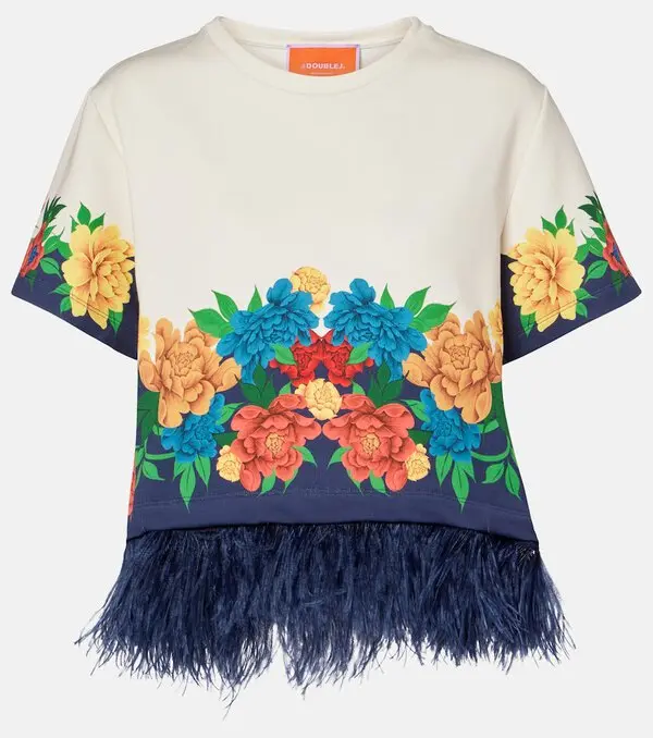 La DoubleJ La Scala Floral T-shirt - White