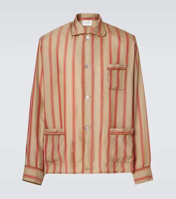 Saint Laurent Striped Twill Shirt