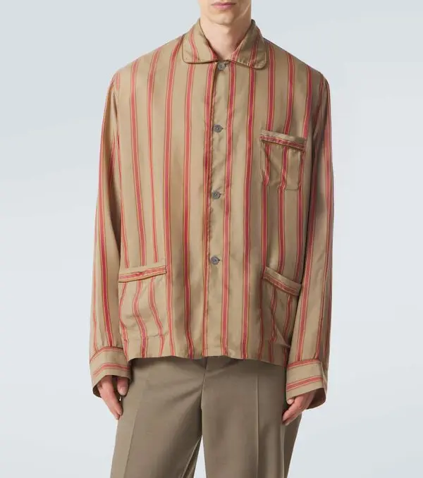 Saint Laurent Striped Twill Shirt