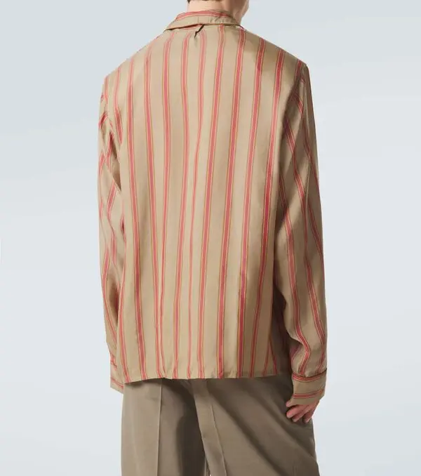 Saint Laurent Striped Twill Shirt