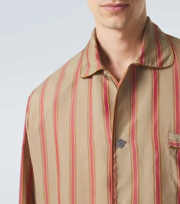 Saint Laurent Striped Twill Shirt