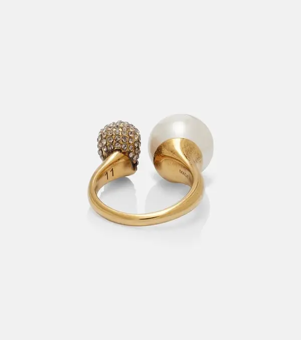 Alexander McQueen Skull Embellished Ring
