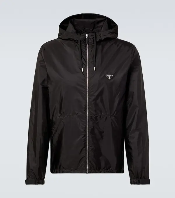 Prada Re-nylon Hooded Jacket - Black