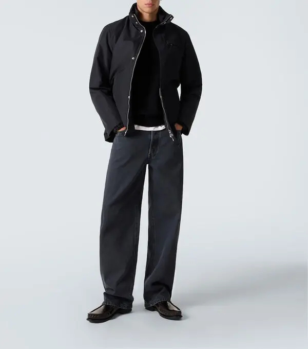 Prada Re-nylon Zip-up Jacket - Black