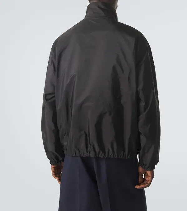 Prada Re-nylon Hooded Zip-up Jacket - Black